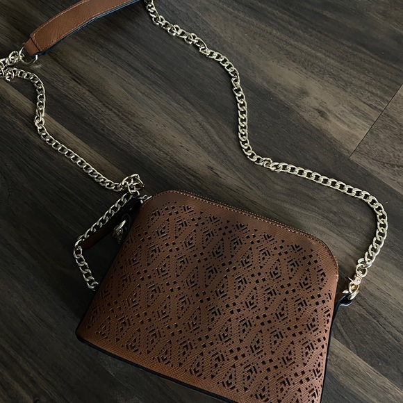 Francesca's Collections | Bags | Brown Eyelet Purse | Poshmark